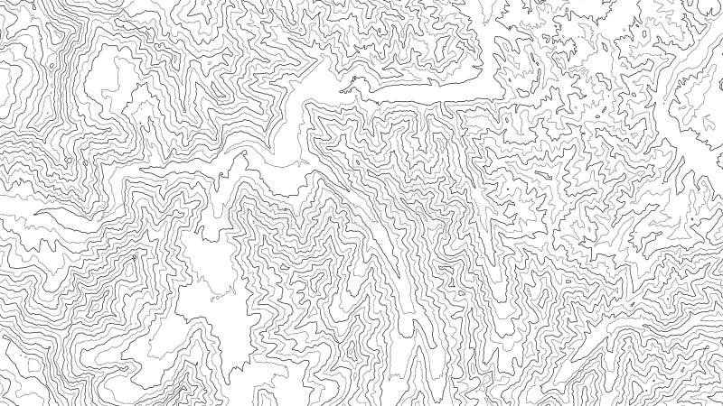 Retro Topographic Map. Geographic Contour Map. Abstract Outline Grid ...