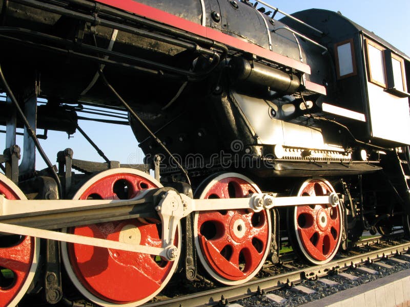 Retro train. stock photo. Image of antique, machine, nostalgia - 12792612