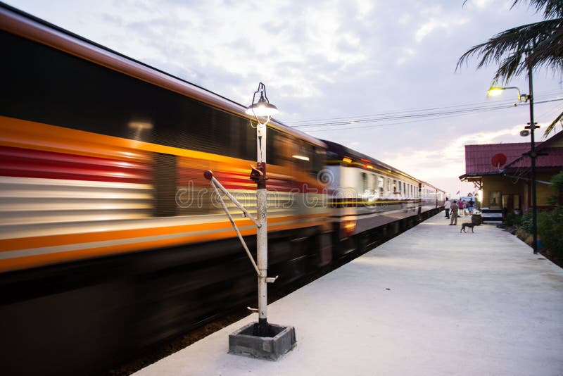 Retro train station stock image. Image of steam, road - 108353559