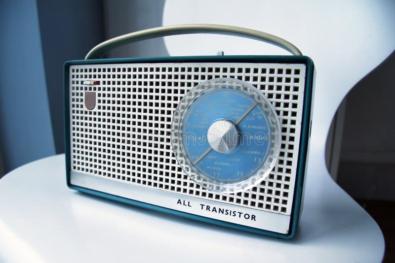 Retro transistor radio stock image. Image of dial, tune - 17457451