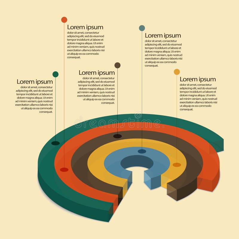 Retro Transparent Glass Pie Chart with Transparency Stock Vector ...