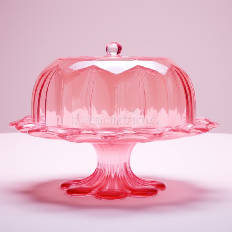 Retro Transparent Pink Glass Vase Stock Photo - Image of closeup ...