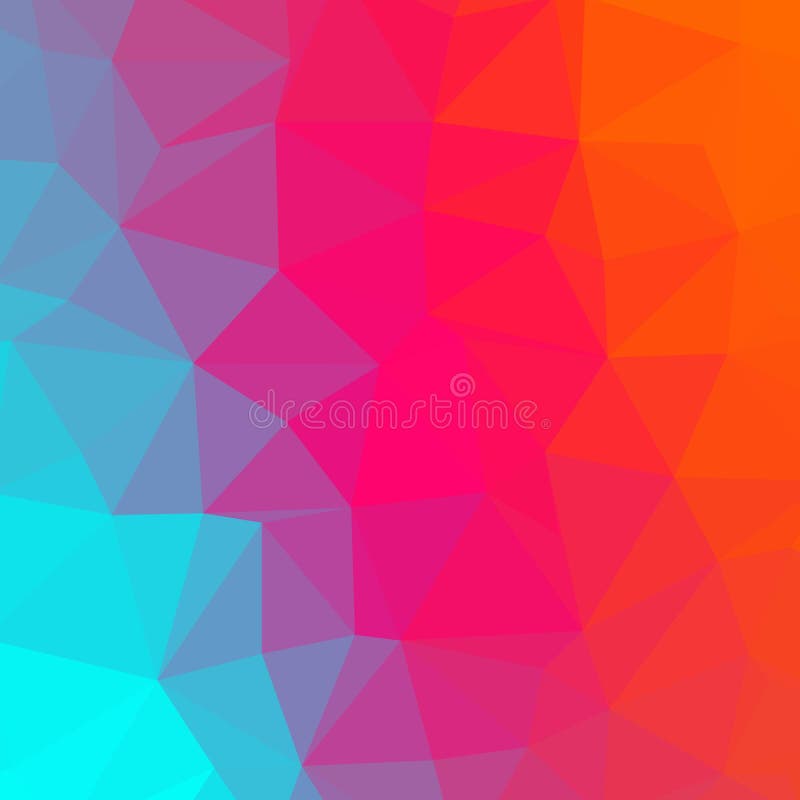 Retro Triangle Pattern Background. Colorful Hipster Retro Background ...