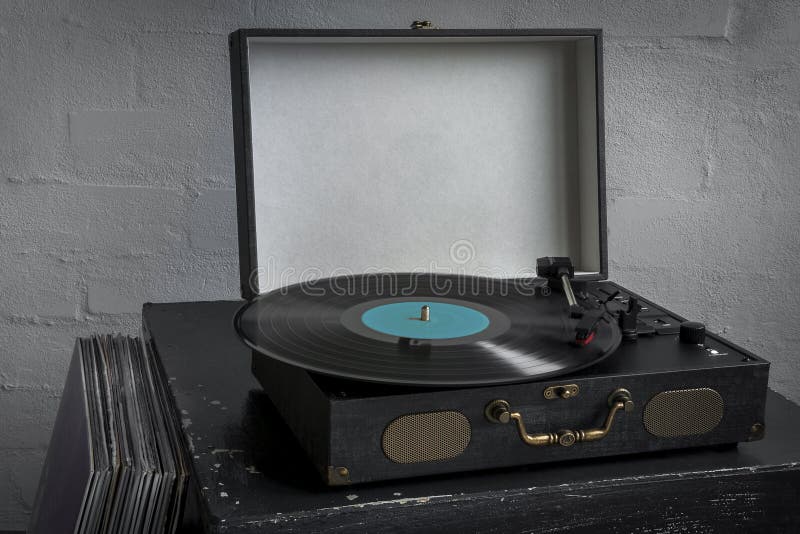 Retro turntable stock photo. Image of sixties, retro - 171464938