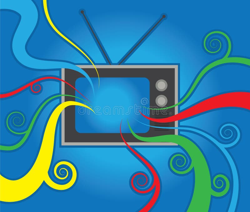 Retro TV Colors stock vector. Illustration of antique - 23117270