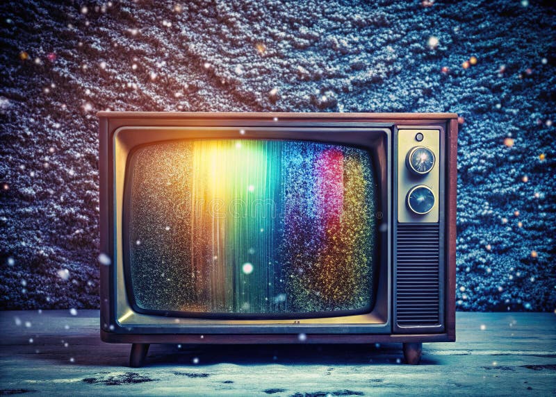 Retro TV Glitch Noise Overlay a Vintage Static Texture for Creative ...