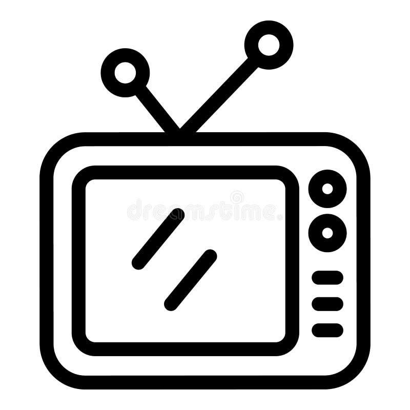 Tv Retro Outline Stock Illustrations – 6,550 Tv Retro Outline Stock ...