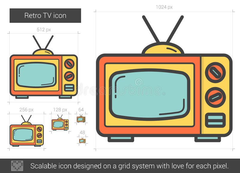 Classic Television Flat Icon Stock Illustrations – 5,111 Classic ...