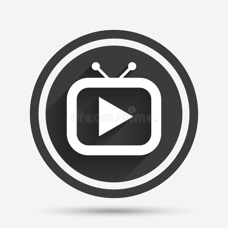 Retro TV Mode Sign Icon. Television Set Symbol Stock Vector ...