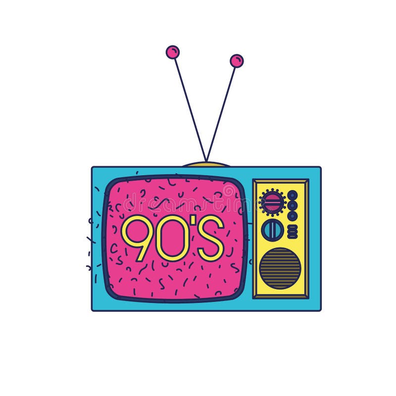 Retro Tv Ninetys Icon Stock Illustrations – 5 Retro Tv Ninetys Icon ...