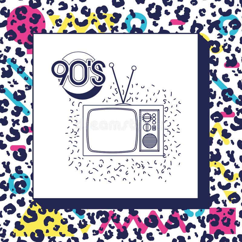 Retro Tv Ninetys Icon Stock Illustrations – 5 Retro Tv Ninetys Icon ...