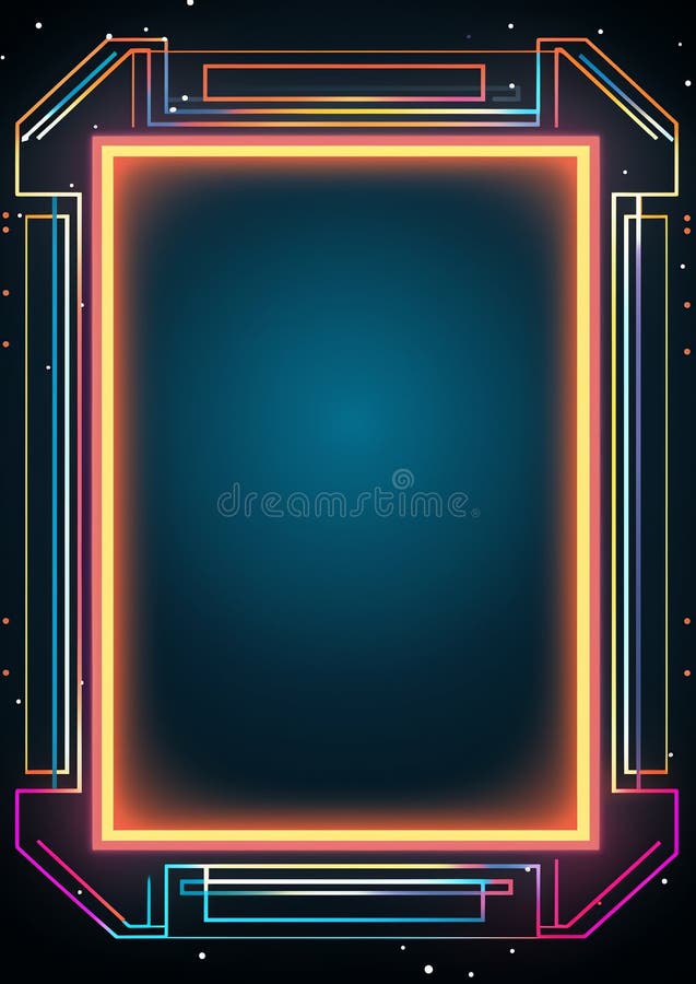 Retro TV Screen Frame 80s Retro Nostalgic Stock Illustration ...