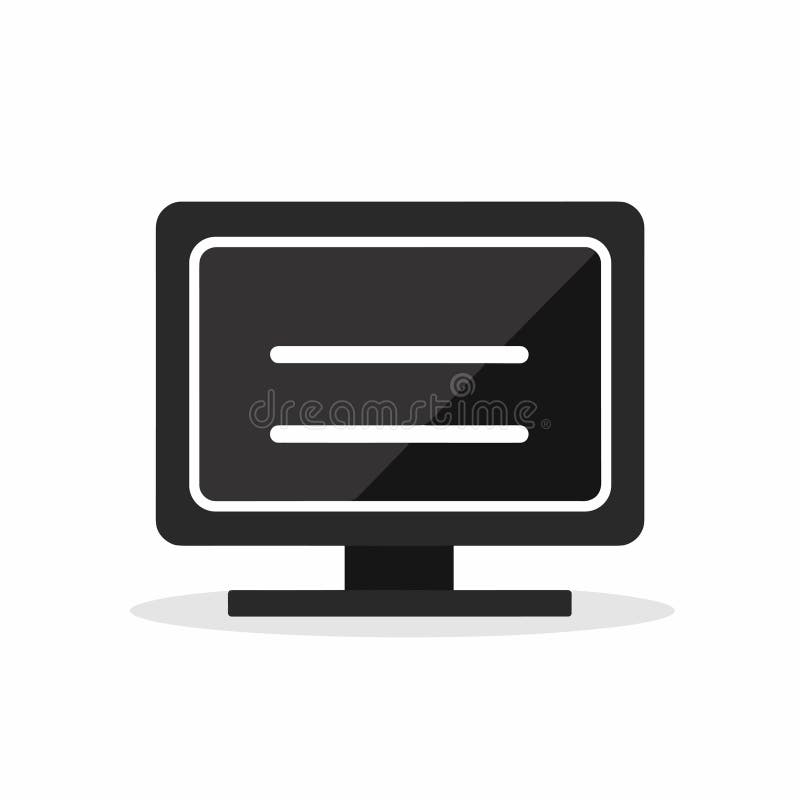 Retro Tv Screen Interface Icon of Multimedia or Television App Vector ...