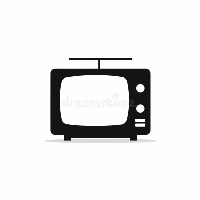 Retro Tv Screen Interface Icon of Multimedia or Television App Vector ...