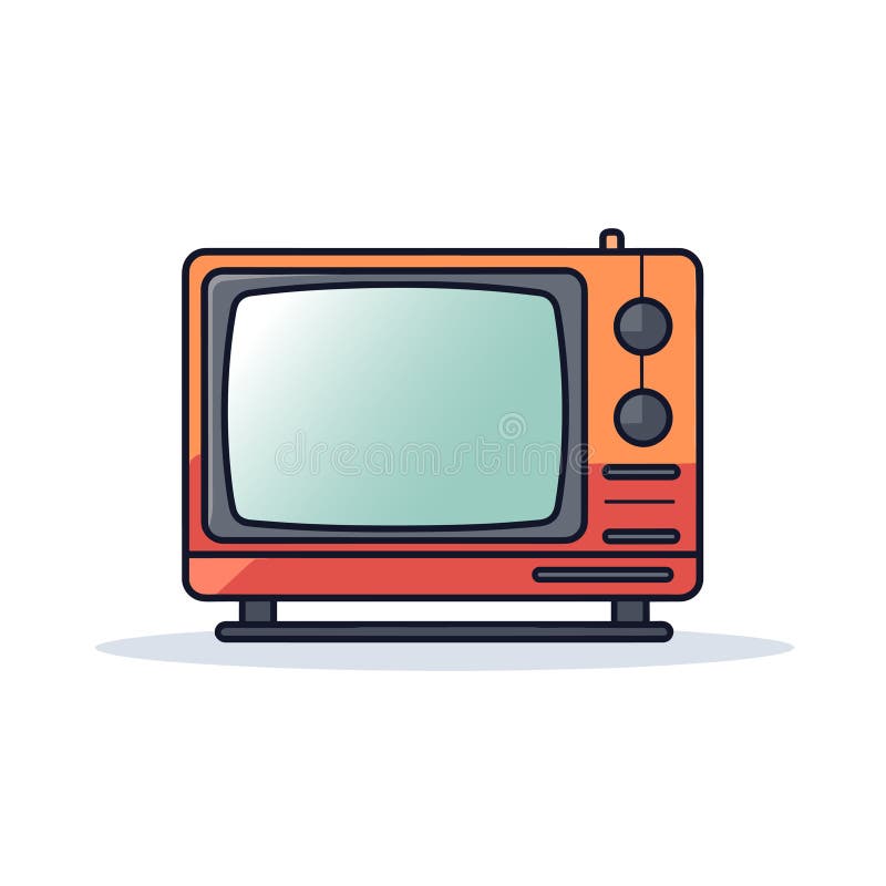 Retro Tv Screen Interface Icon of Multimedia or Television App Vector ...