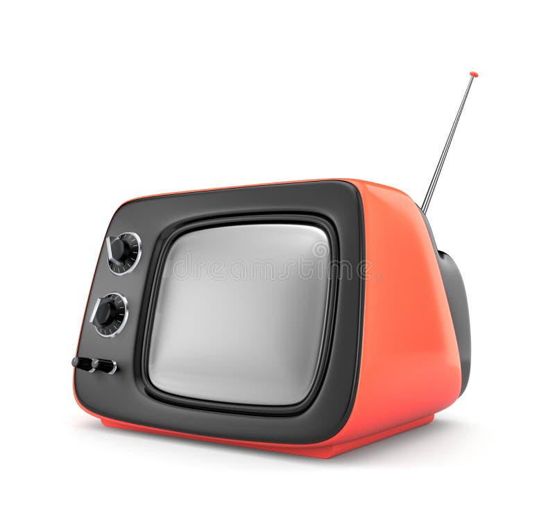 Retro TV stock illustration. Illustration of square, show - 45470393