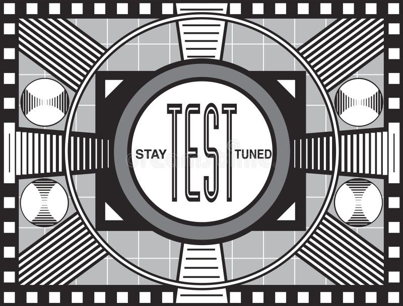 Retro TV Test Pattern stock illustration. Illustration of 1950 - 14395530