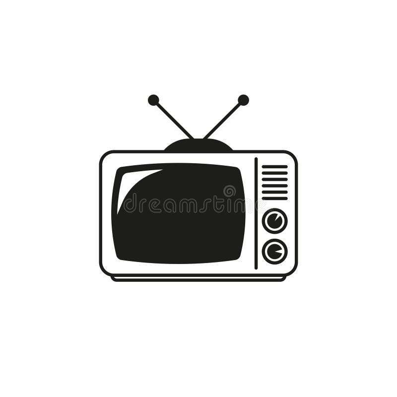 Old Tv Screen, No Signal Background, Flat Stock Vector - Illustration ...