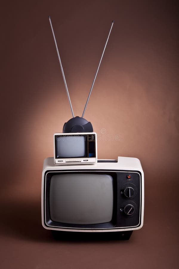Retro TVs stock image. Image of design, retro, noise - 27095489