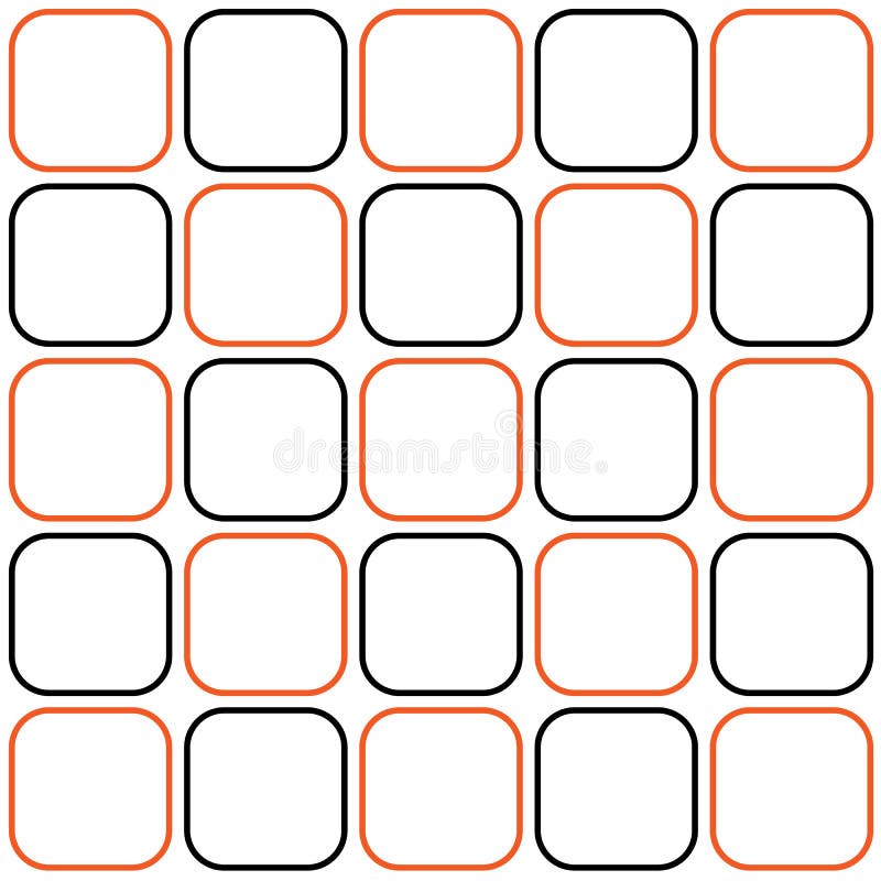 Retro Two Colour Even Squate Pattern, Vector Illustration Stock Vector ...