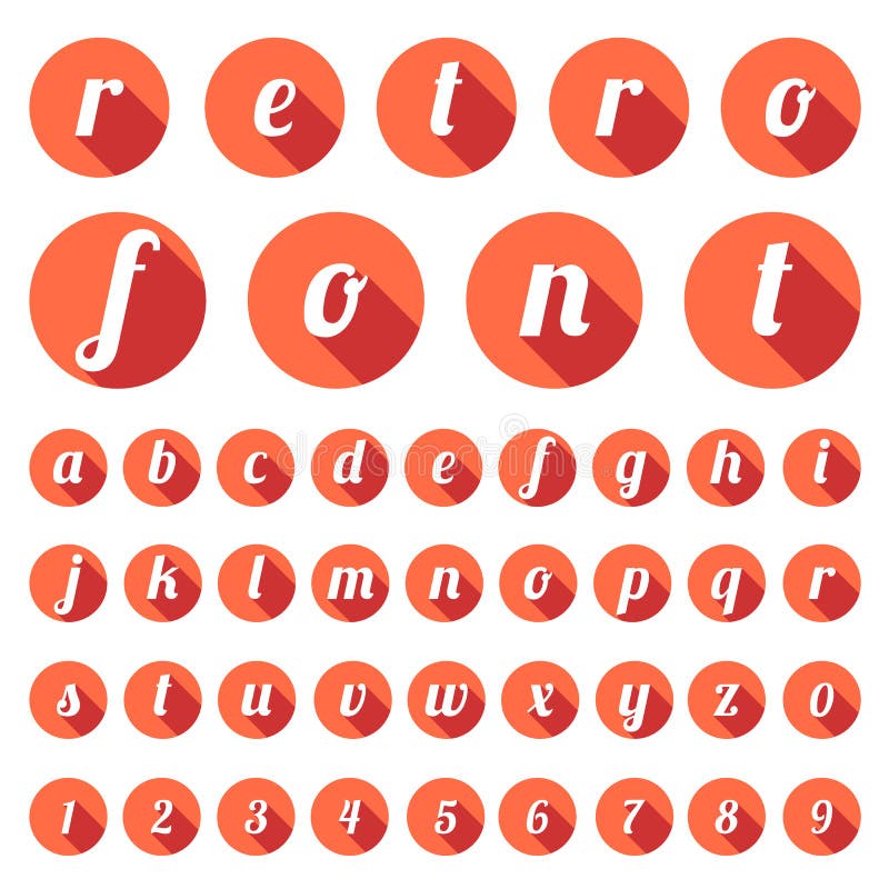 3d Retro Type Font, Vintage Typography Stock Vector - Illustration of ...