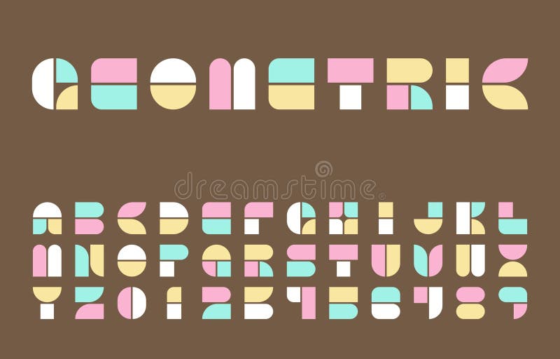 Retro Typeface Alphabet Typeface and Number Letter a-z in Capital Stock ...
