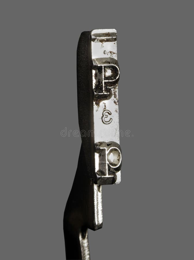 Macro of the Letter F with Old Typewriter Stock Photo - Image of story ...