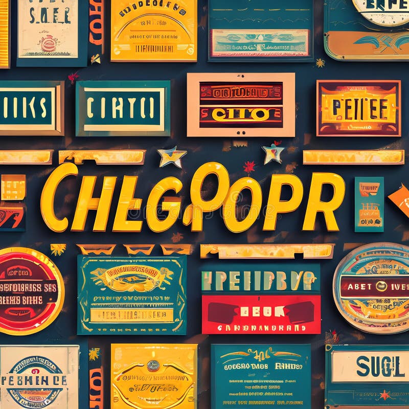 1394 Retro Typography: a Retro and Vintage-inspired Background ...