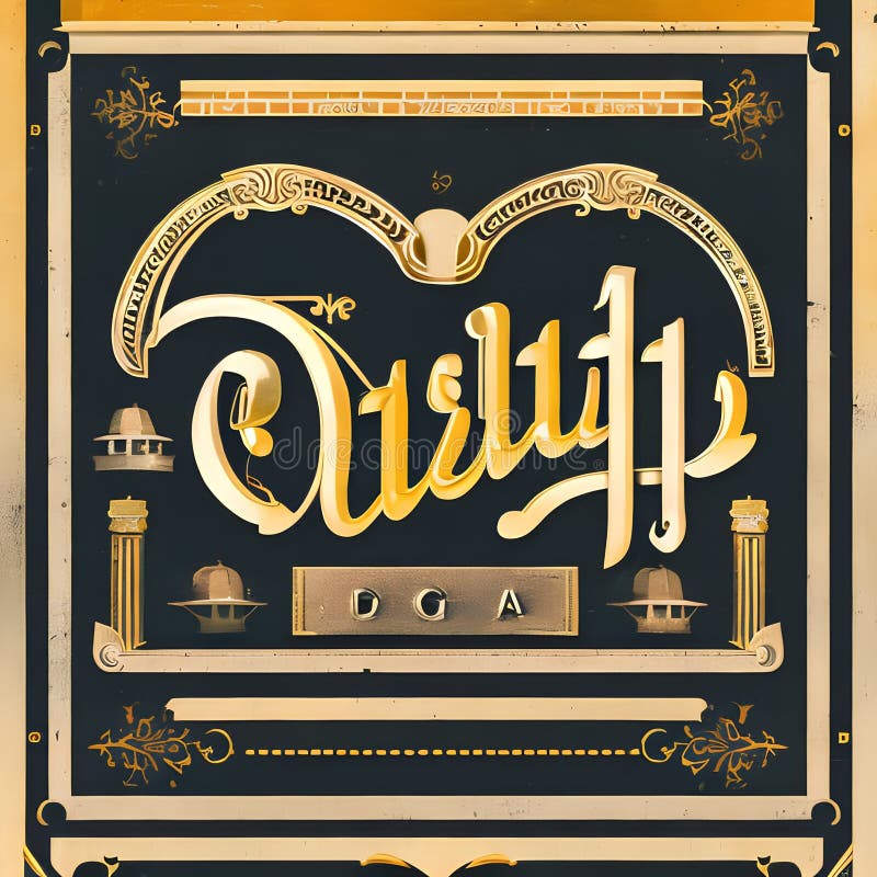 Vintage Letterforms Stock Illustrations – 37 Vintage Letterforms Stock ...