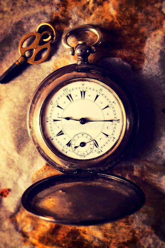 Retro- Uhr stockbild. Bild von zahlen, messer, abbildungen - 38176345