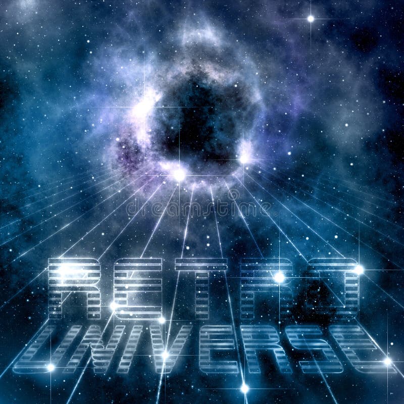 Retro universe stock illustration. Illustration of graphic - 21052279
