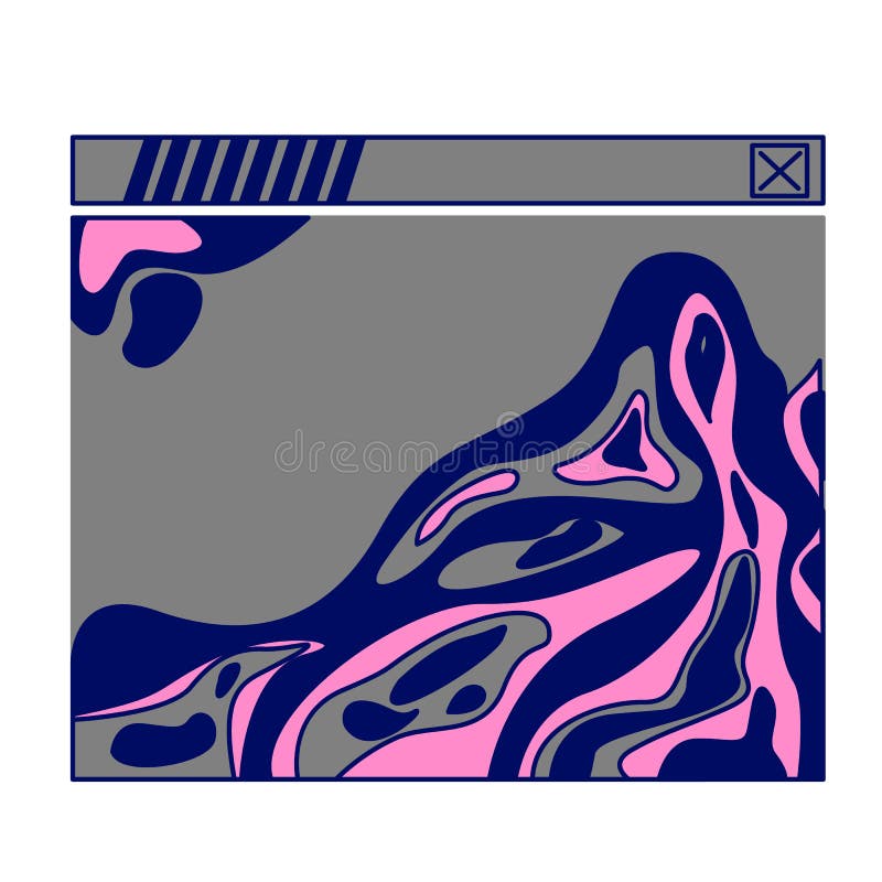 Retro Vaporwave Desktop with Message Boxes and User Interface Elements ...