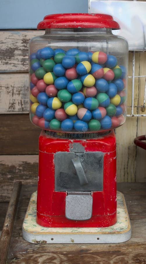 Retro vending machine. stock image. Image of chewing - 94583735