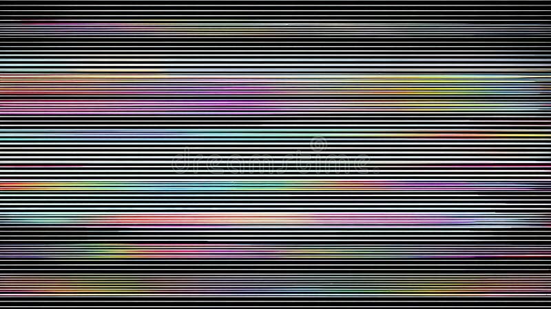 Retro VHS Video Noise Texture Background with Colorful Lines Pattern ...