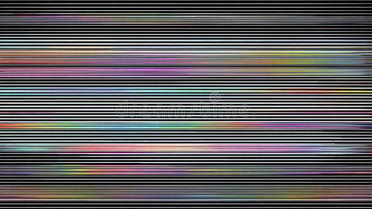 Retro VHS Video Noise Texture Background with Colorful Lines Pattern ...