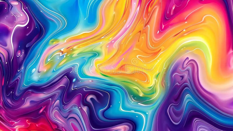 Retro Vibe: Colorful Gradient Infused with Dynamic Elements, Combining ...