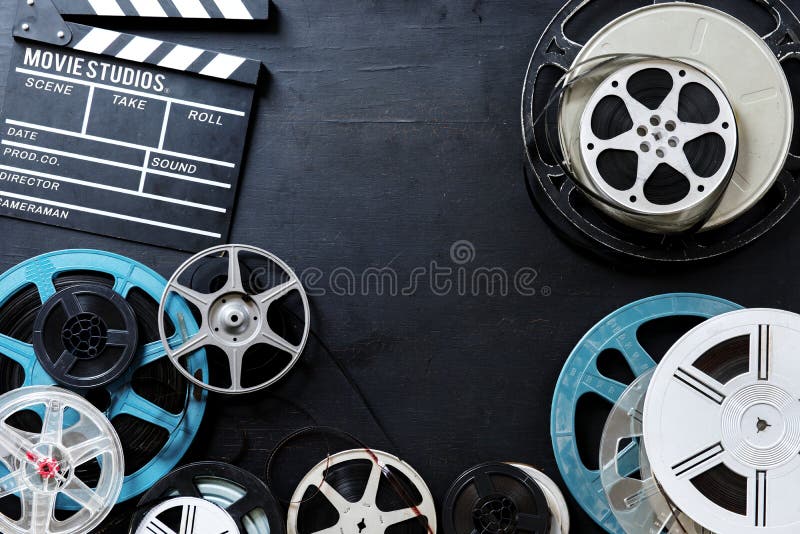 Film rolls stock image. Image of rolls, cinema, video, grain - 841807
