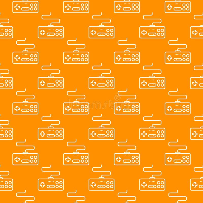 Wired Video Game Controller Vector Gaming Device Minimal Outline ...