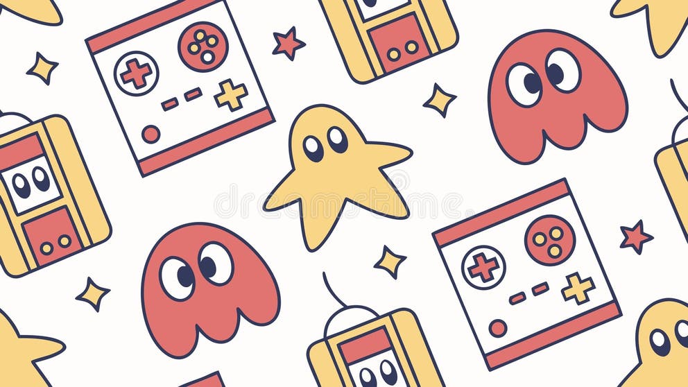Retro Video Game Pattern: 8-bit Inspired Design, Vector Design ...