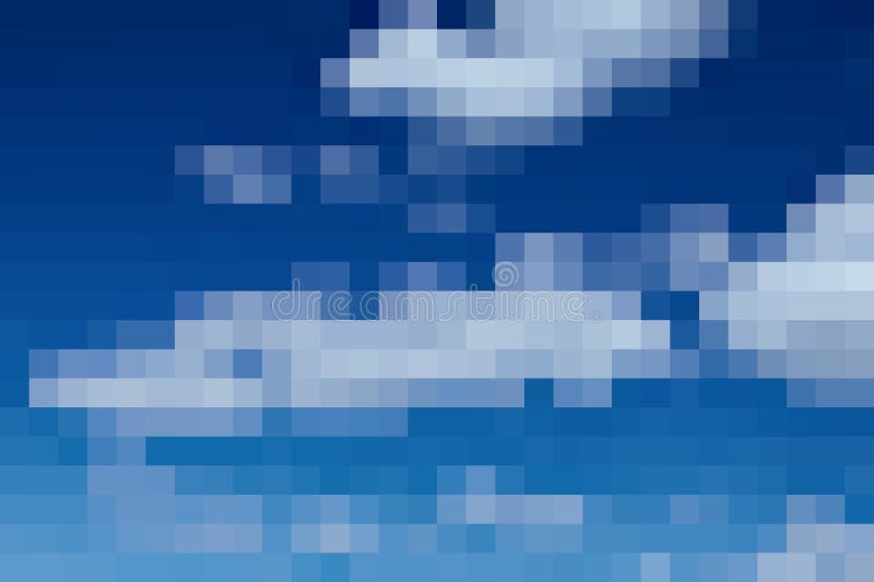 Retro Video Game Pixel Art Sky Texture Stock Illustration ...