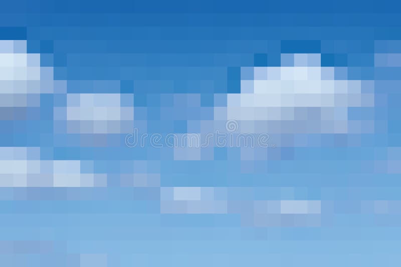Retro Video Game Pixel Art Sky Texture Stock Illustration ...