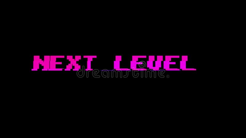 Level Up Text on Black Background. Animation Stock Footage - Video of ...