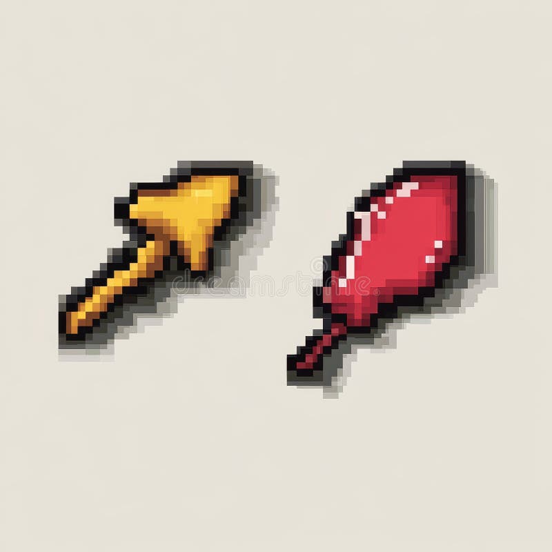 Retro Videogame Pixelated Icon, Vector Eps 10. Stock Illustration ...