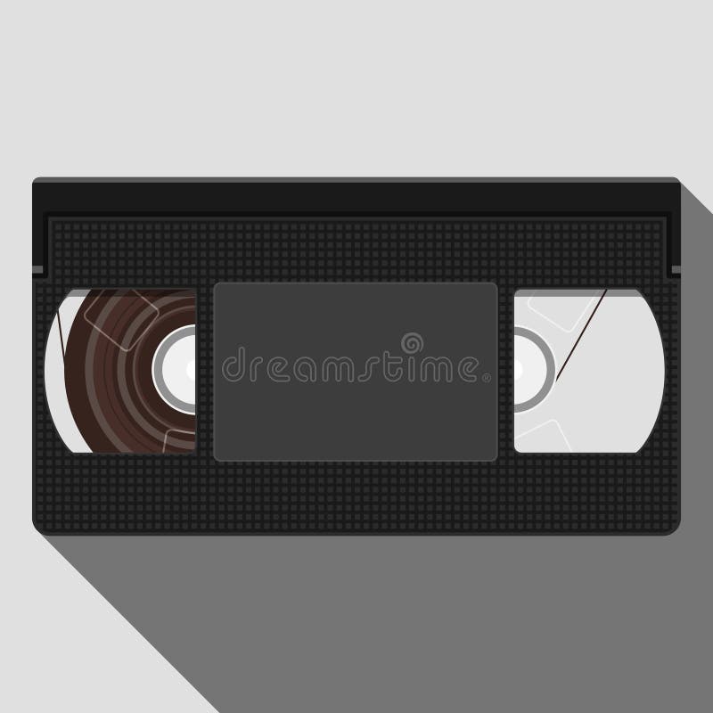 Retro Videotape stock illustration. Illustration of media - 45721468