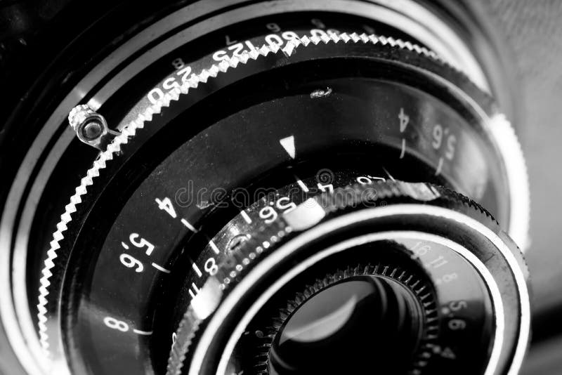 Retro Viewfinder 35mm Camera Stock Image - Image of shutter, background ...
