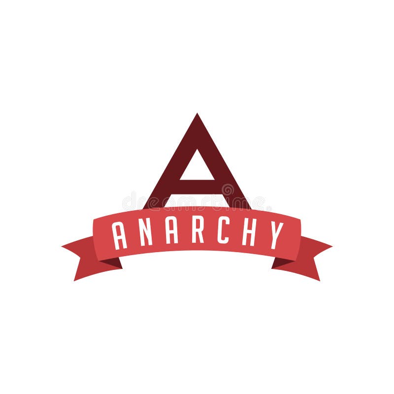 Retro Vintage Badge Label Anarchism Stock Vector - Illustration of ...