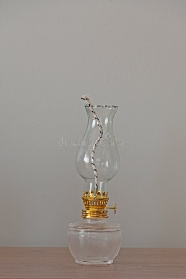 Retro Vintage Glass Oil Lamp Stock Image - Image of clip, isolated ...