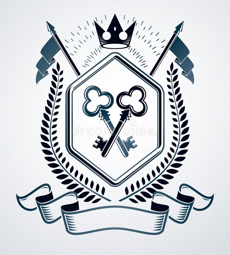 Retro Vintage Insignia. Vector Design Element Stock Vector ...