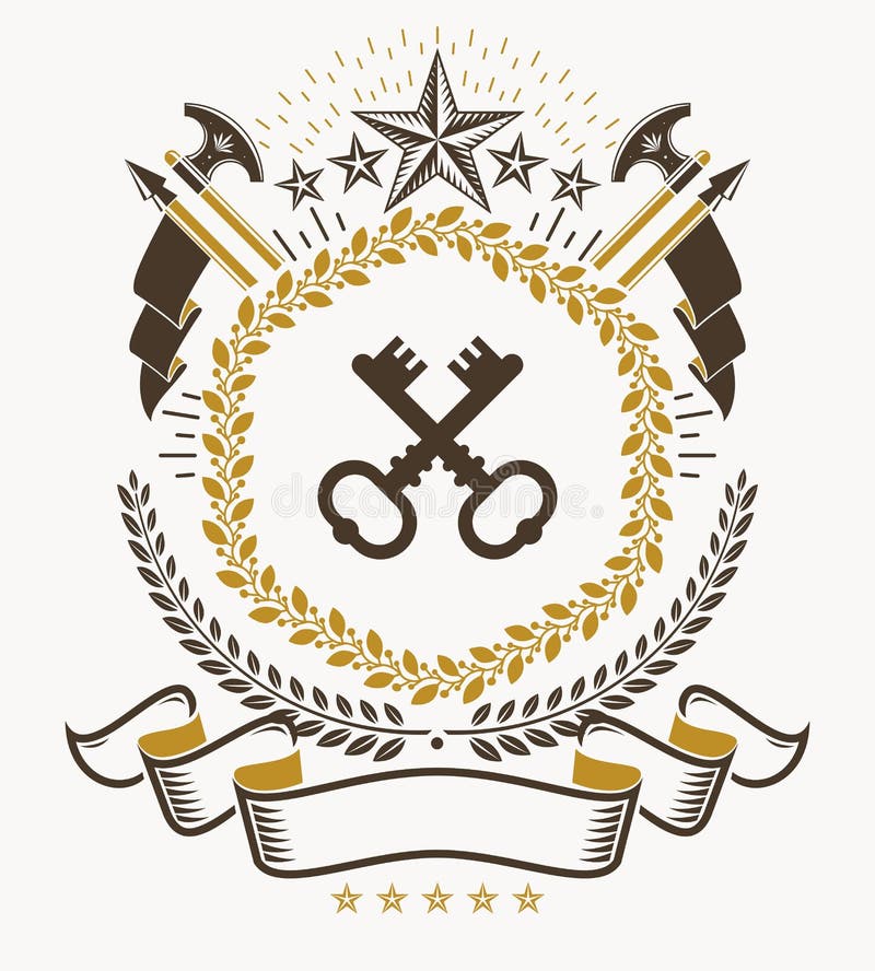 Retro Vintage Insignia. Vector Design Element Stock Vector ...