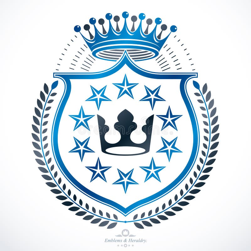 Retro Vintage Insignia. Vector Design Element Stock Illustration ...